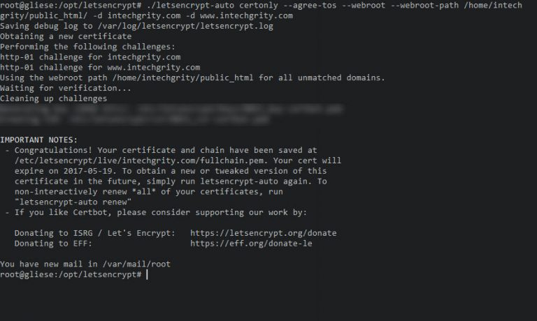 Fully Automated Ssl With Lets Encrypt Apache And Wordpress Intechgrity